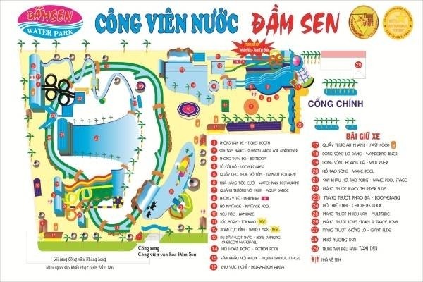 Các hoạt động vui chơi ở ốc đảo xanh: công viên nước Đầm Sen